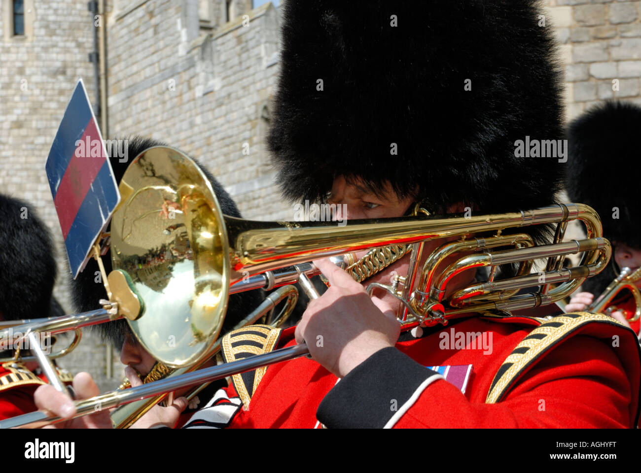 The Irish Guards Band on parade in Windsor England Stock Photo - Alamy