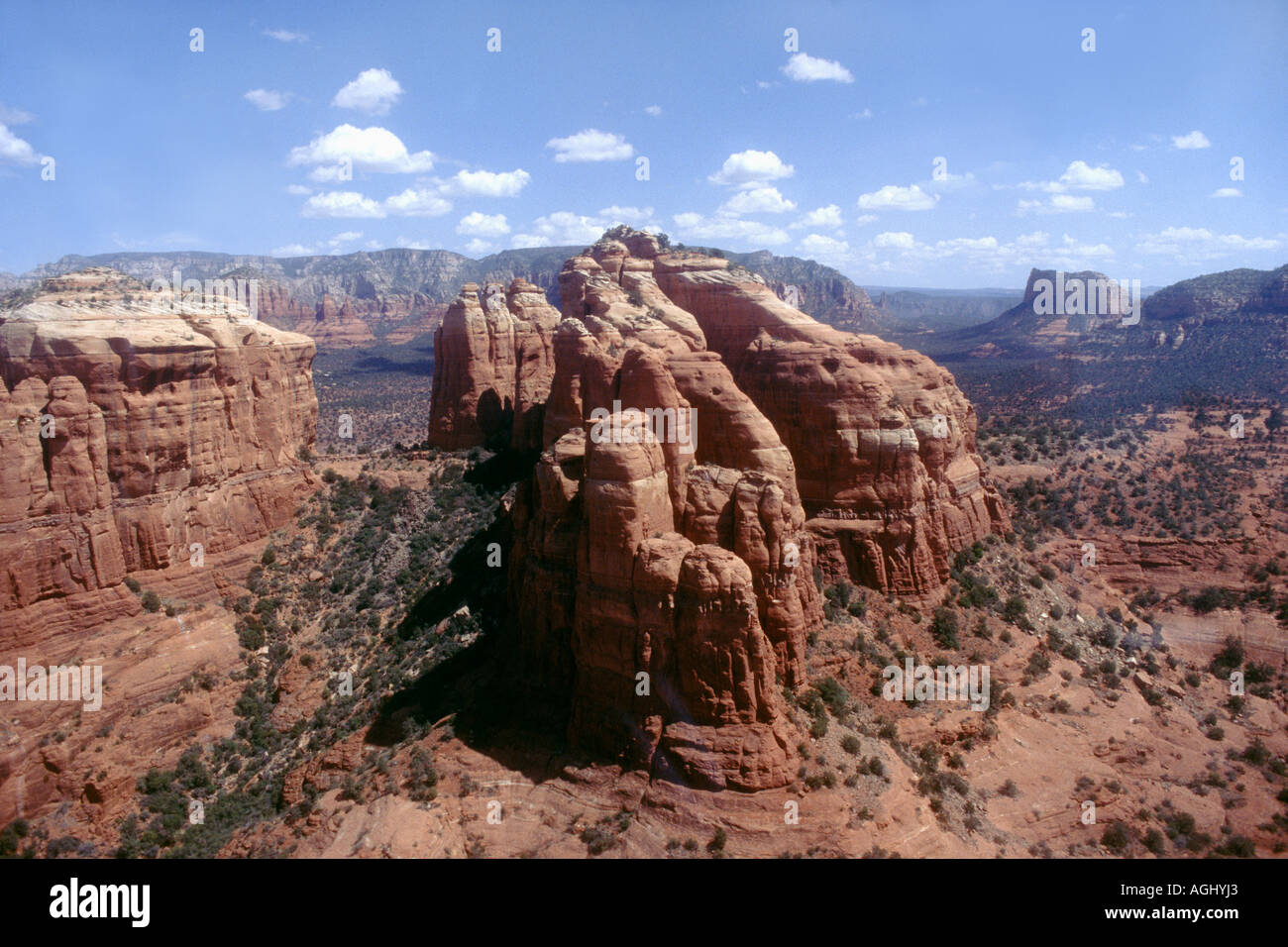 Aerial view of Cathedral Rock, Sedona, Arizona, USA Stock Photo - Alamy