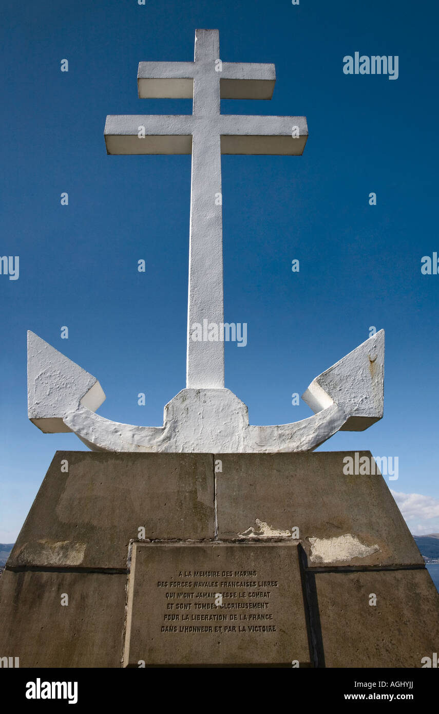 The Free French Monument, Lyle hill, Greenock, Scotland Stock Photo - Alamy