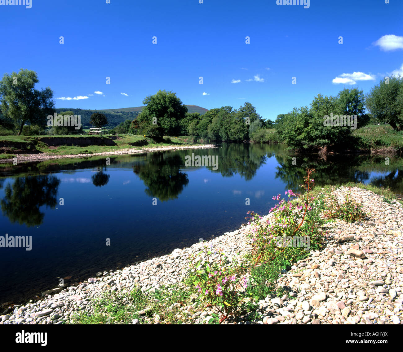 River usk from usk valley hi-res stock photography and images - Alamy