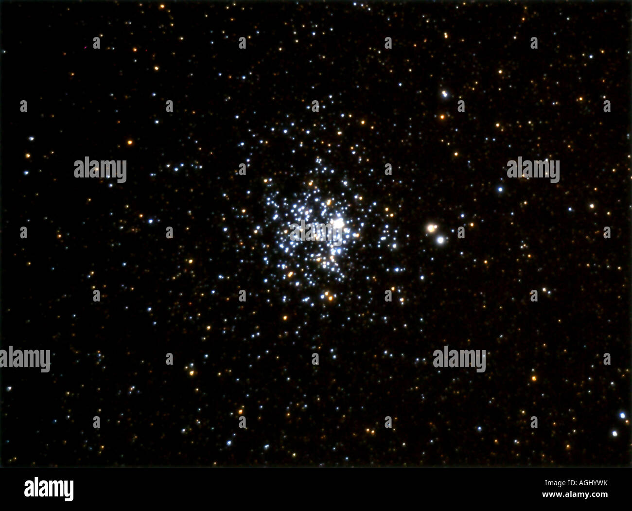 A telescope photo of a stellar cluster Stock Photo - Alamy
