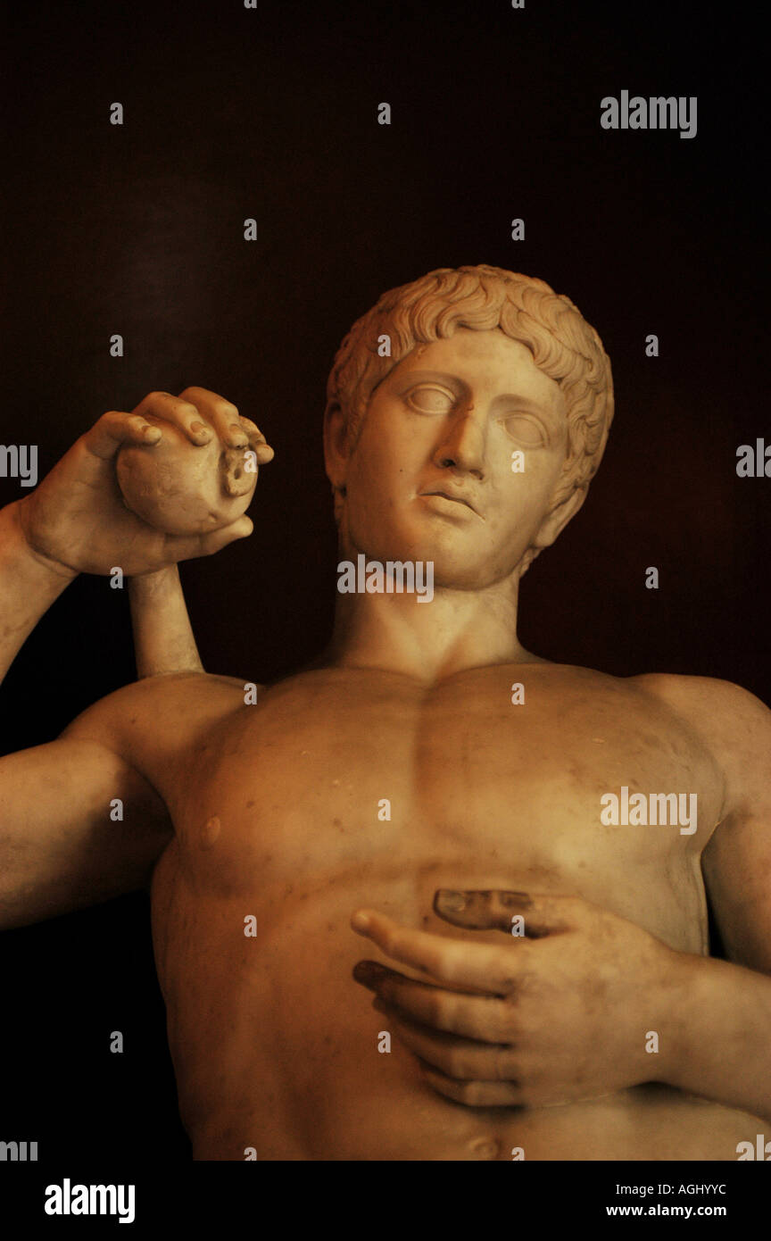 bronze attributed to the circle of Polykleitos Statue of an Athlete The ...