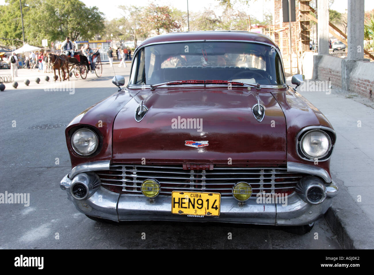 Classic American Chevrolet, Cuba Stock Photo - Alamy