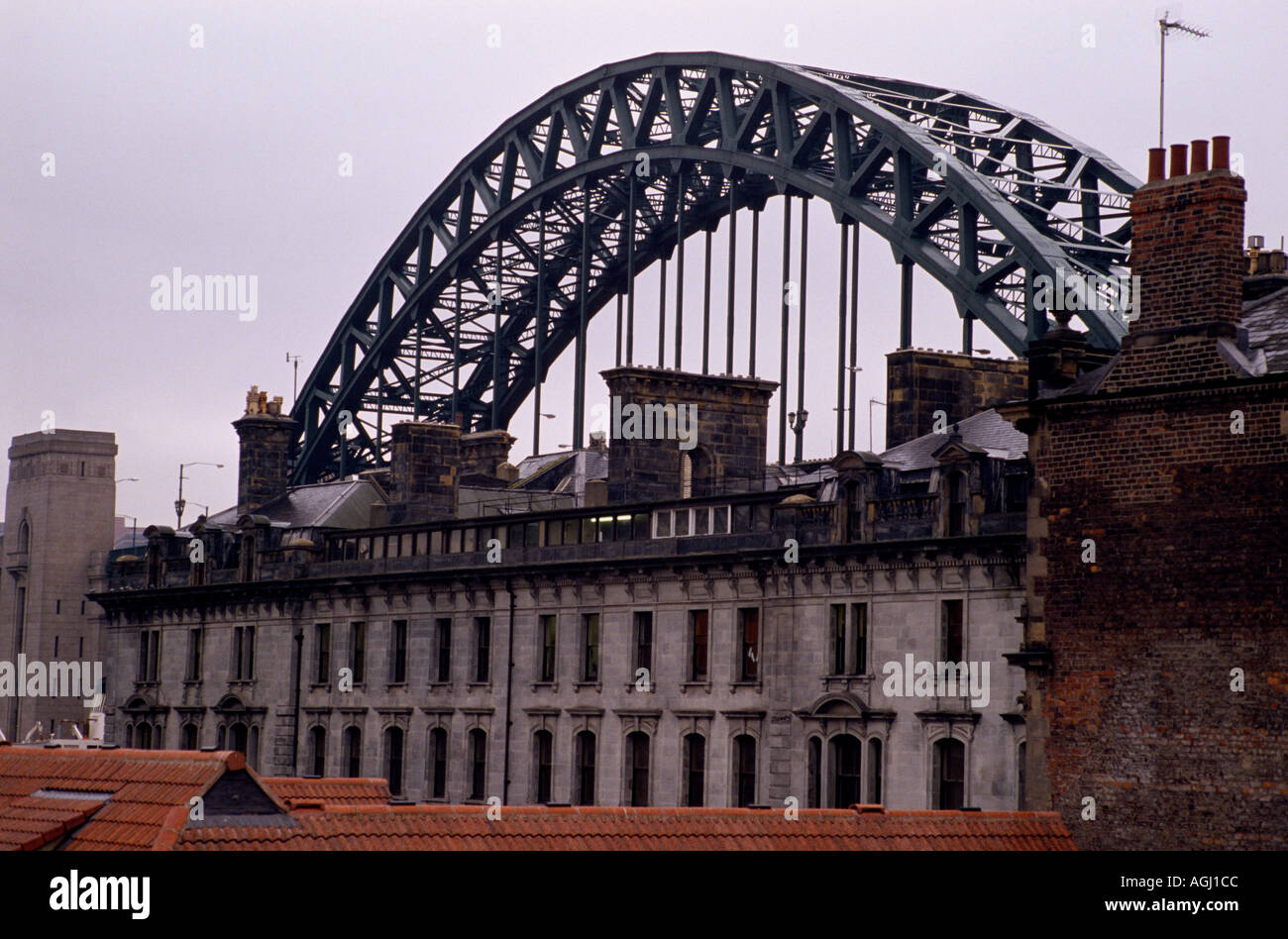 Tyne Bridge in Newcastle upon Tyne in England in Great Britain in the ...