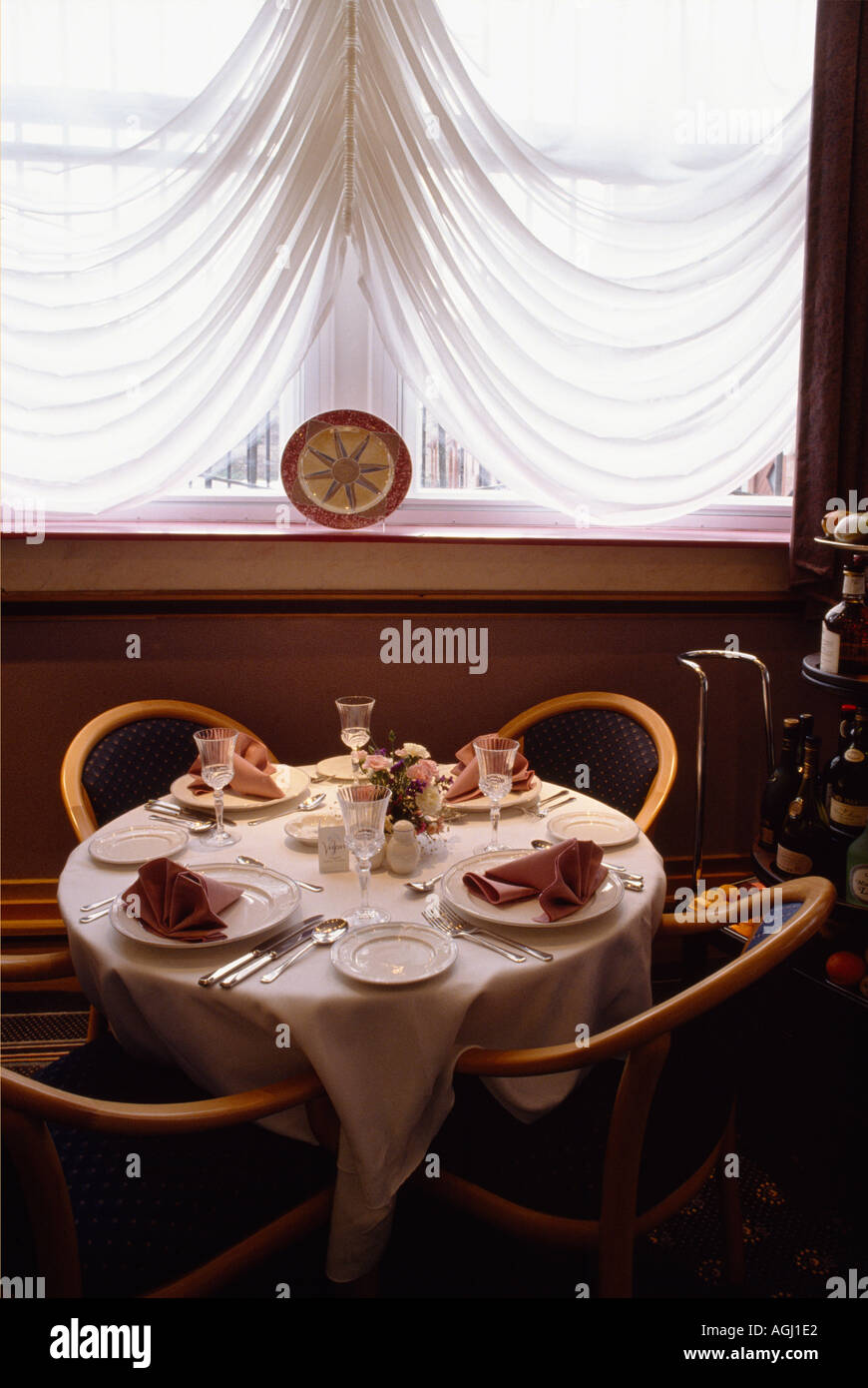 Restaurant table in England in Great Britain in the United Kingdom ...
