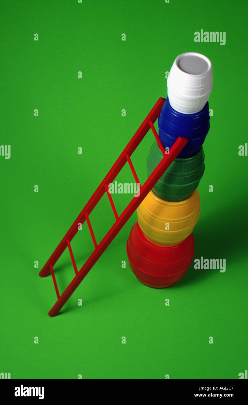 Precarious ladder hi-res stock photography and images - Alamy