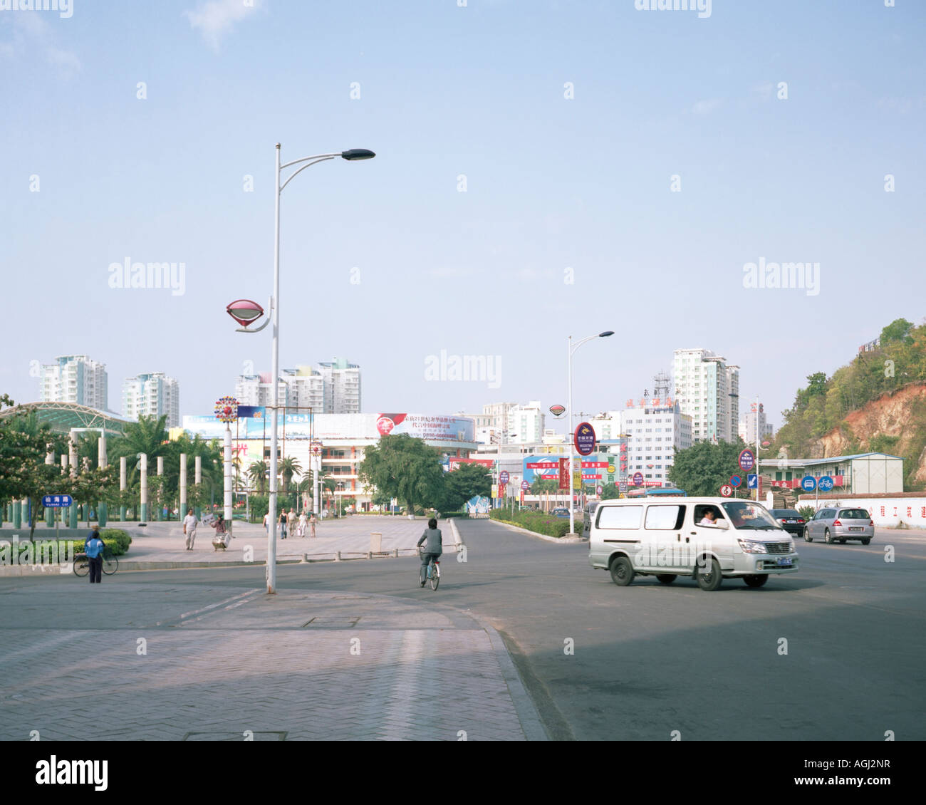 Main street at Dadonghai Sanya China Stock Photo - Alamy