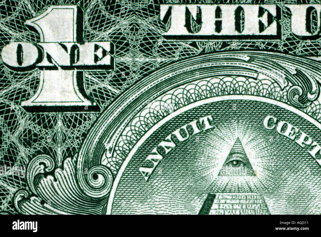 Reverse side one dollar bill hi-res stock photography and images - Alamy