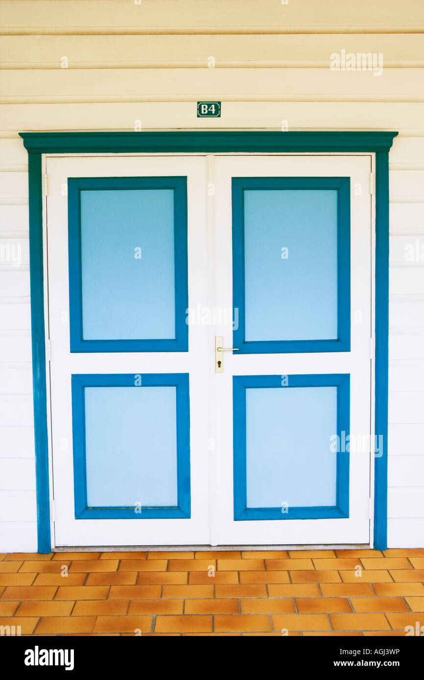 Closed door of a house Stock Photo - Alamy