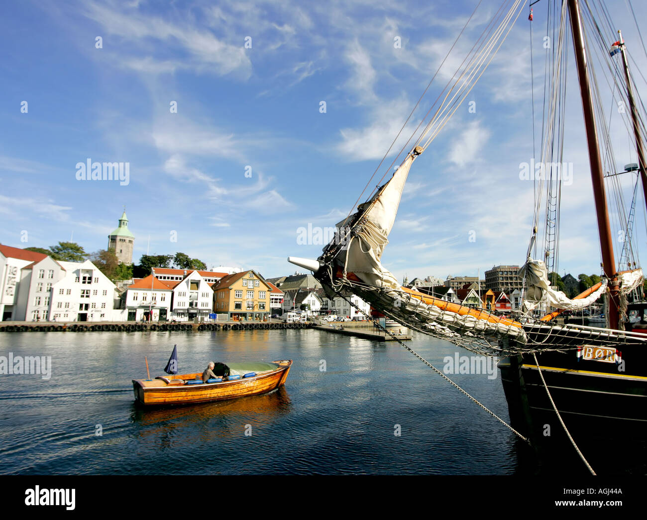 Harbor of Stavanger Stock Photo - Alamy