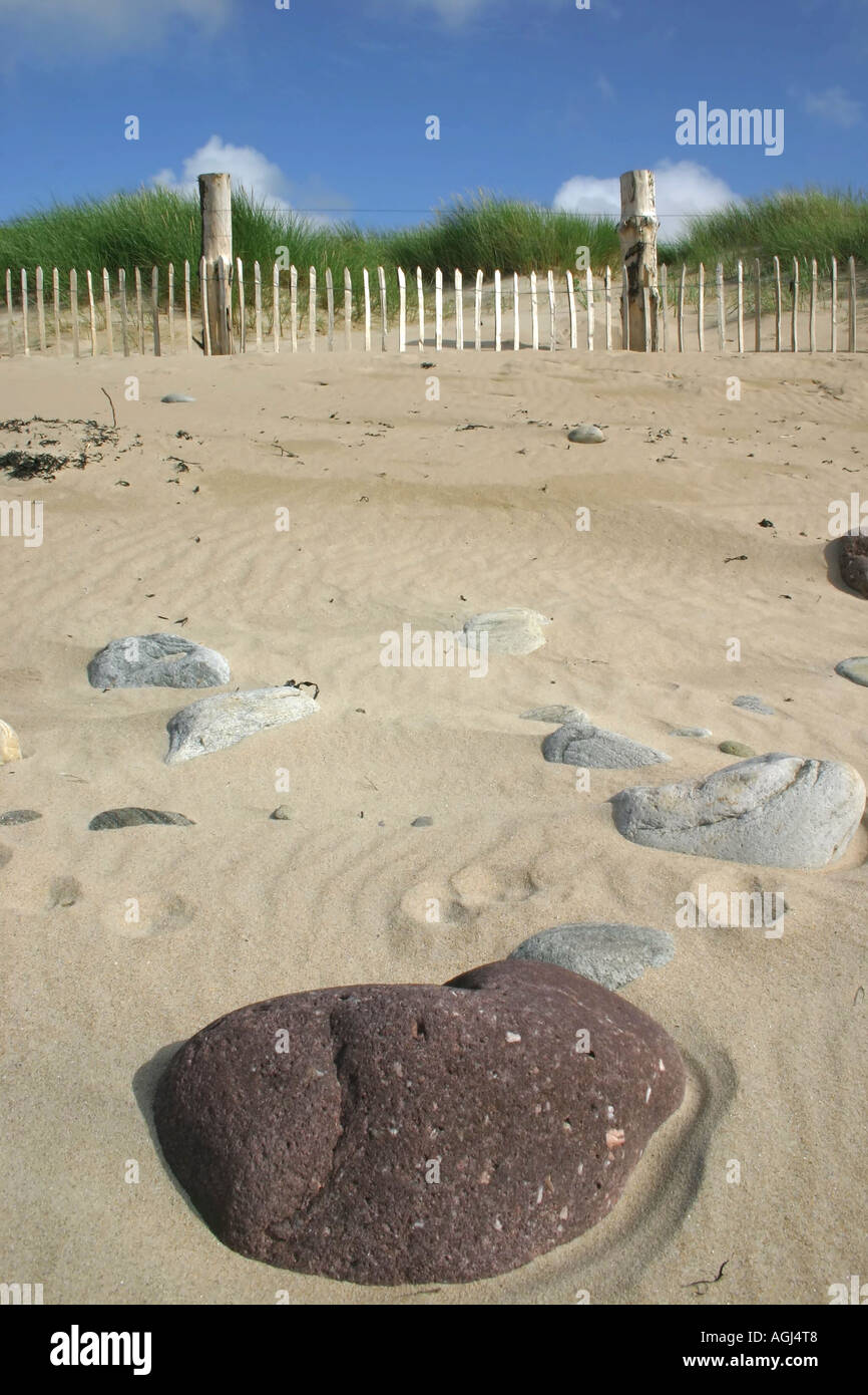Rocks on beach at Doogort on Achill Island, County Mayo, Republic of ...