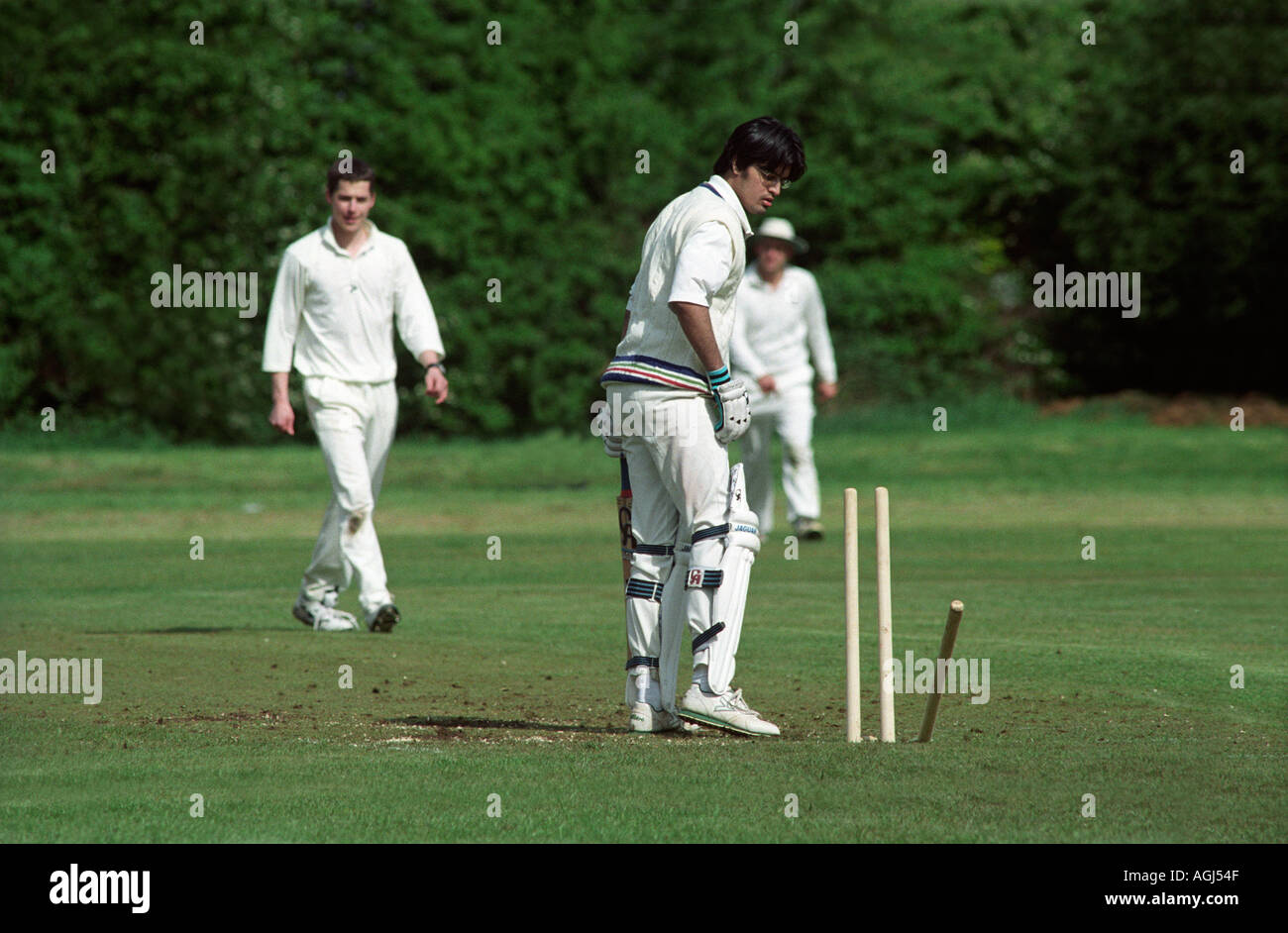 Bowled cricket stumps hi-res stock photography and images - Alamy