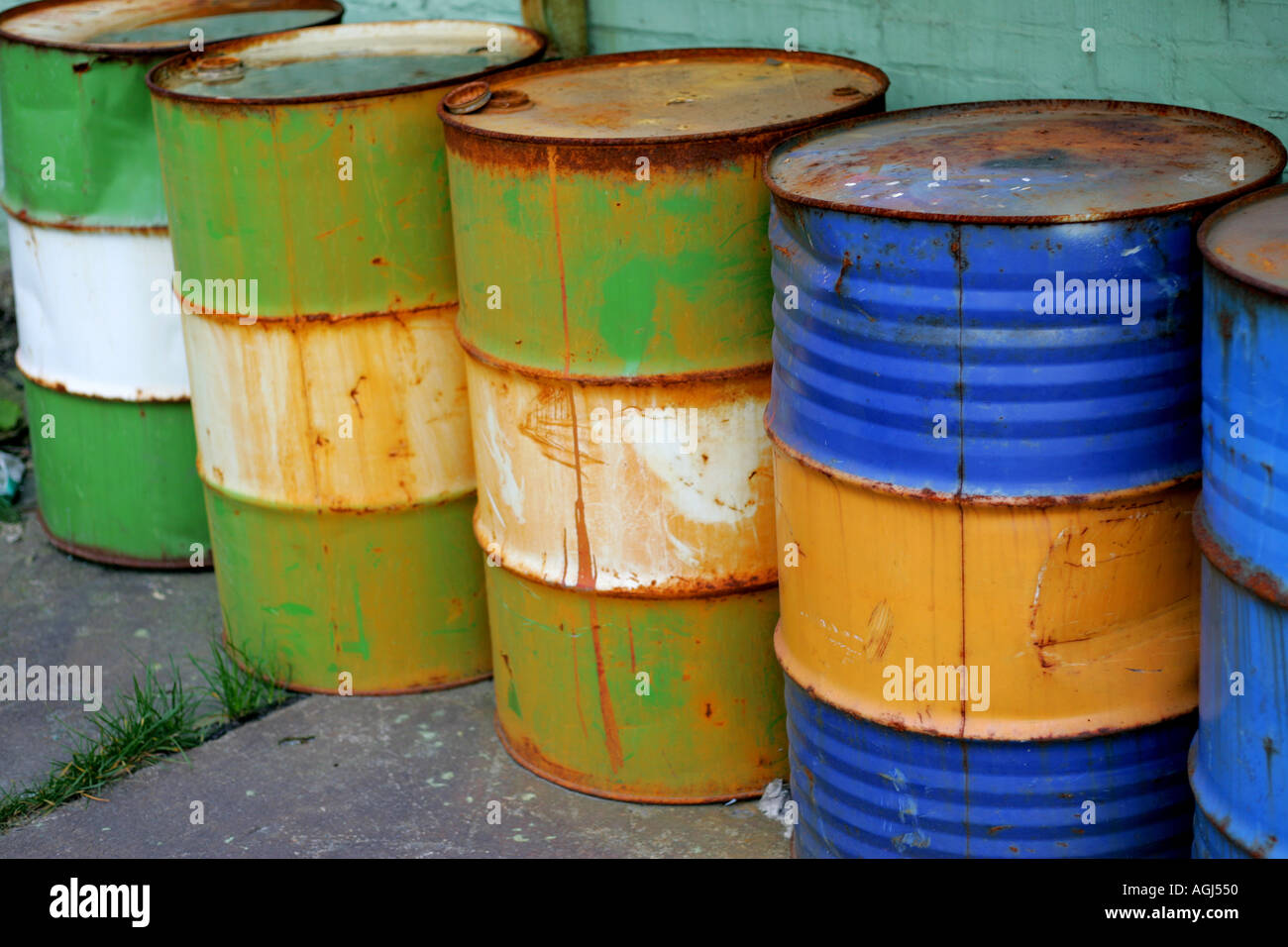 Trash barrels hi-res stock photography and images - Alamy