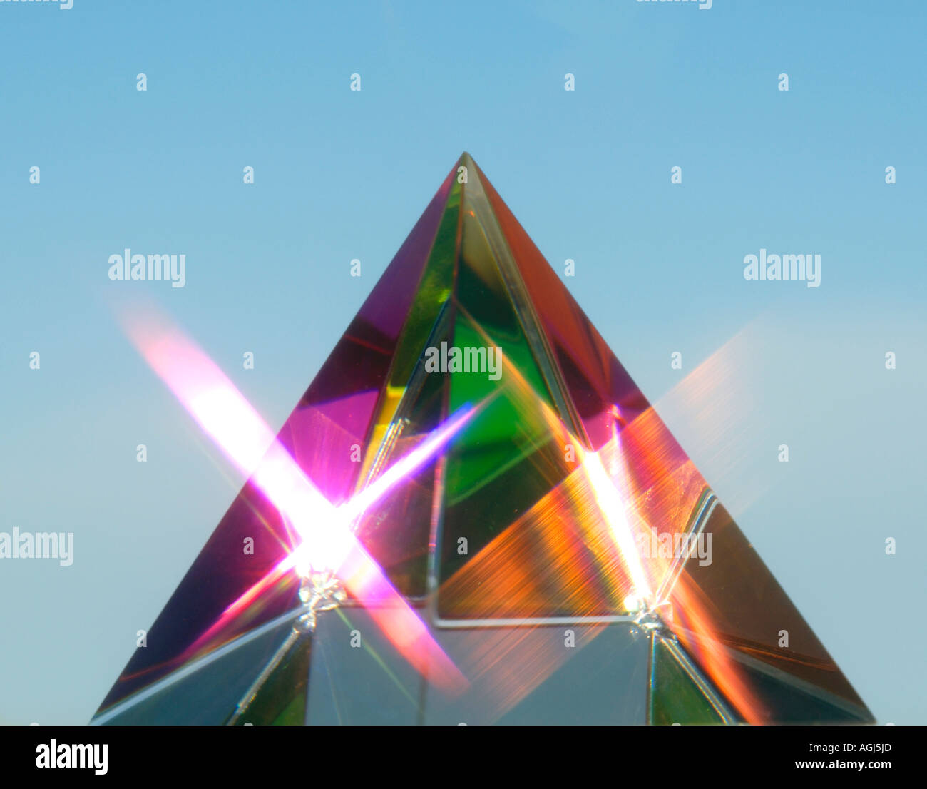 Glass pyramid prism light colour hi-res stock photography and images ...