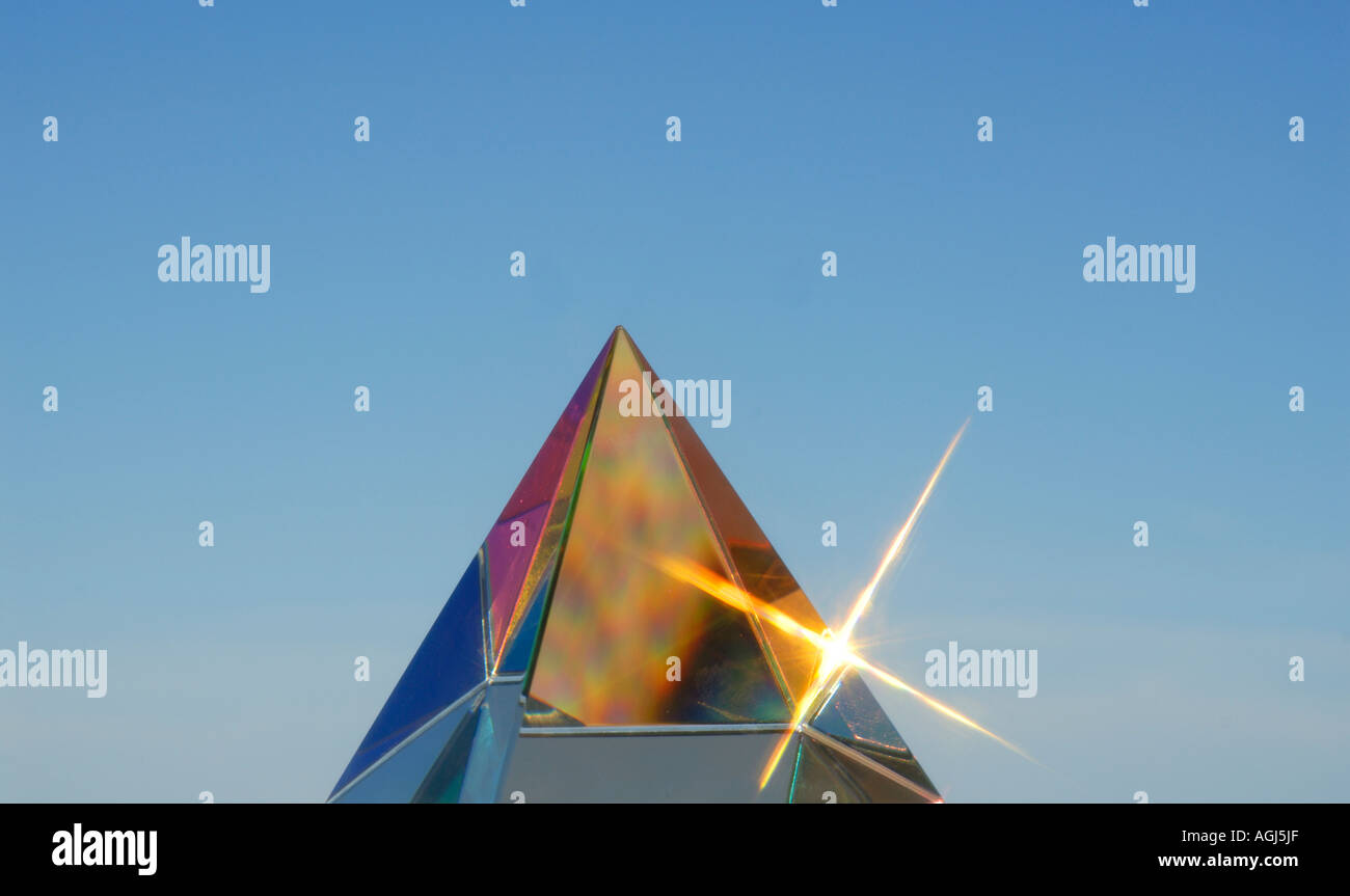 Glass pyramid prism light colour hi-res stock photography and images ...
