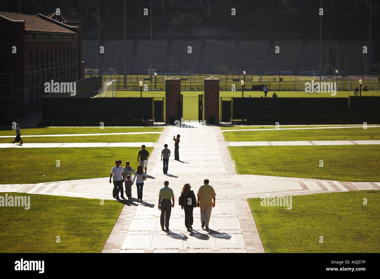 Overlooking Athletic Field UCLA Campus, West Los Angeles, California ...