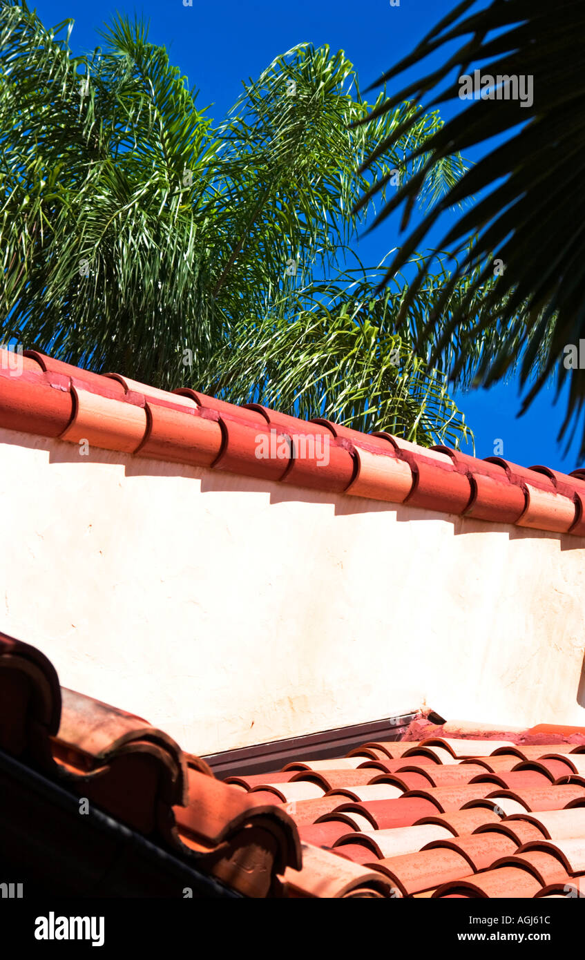 Rooftop of Mexican building Stock Photo - Alamy