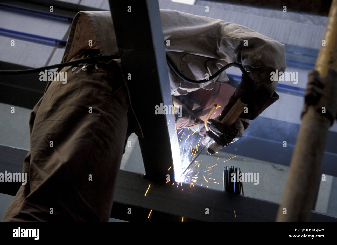 Welder Shanghai China Stock Photo - Alamy