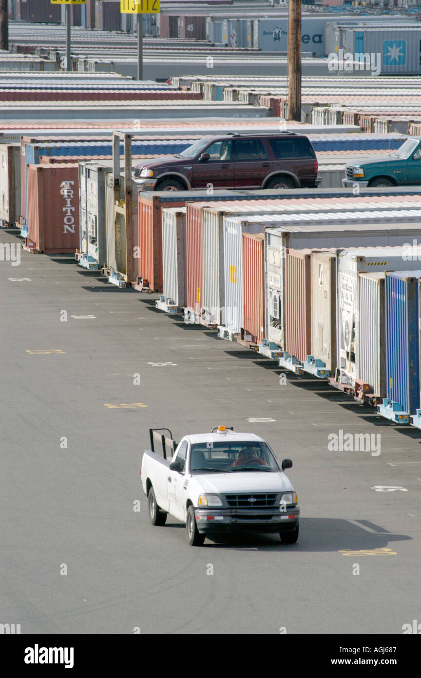 Shipping containers and ships in the port of Tacoma Washington Security ...