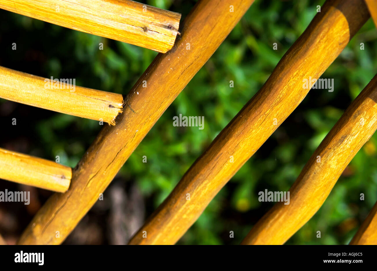 Abstract of wooden railing Stock Photo - Alamy