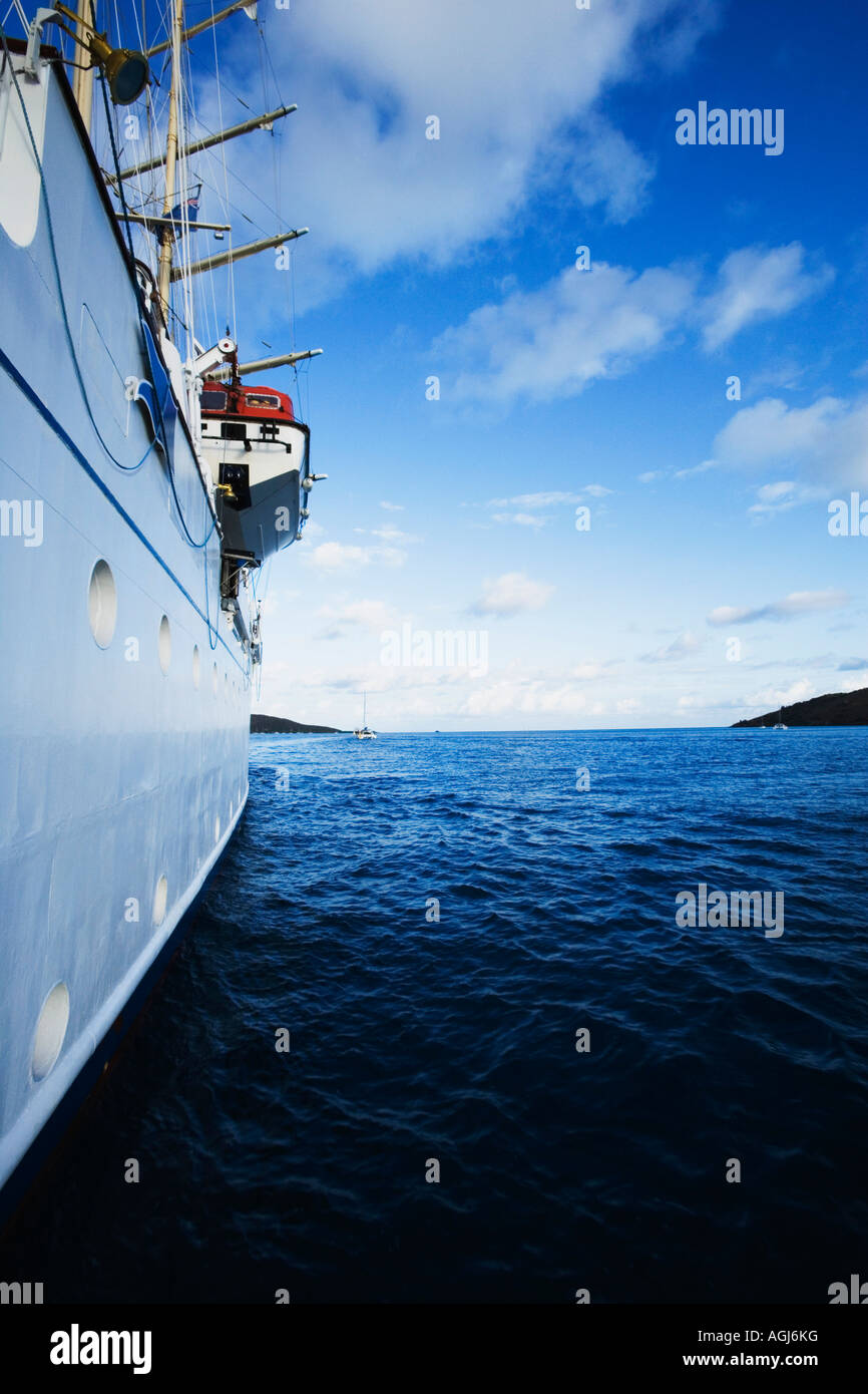 Sailing ship in the sea Stock Photo - Alamy