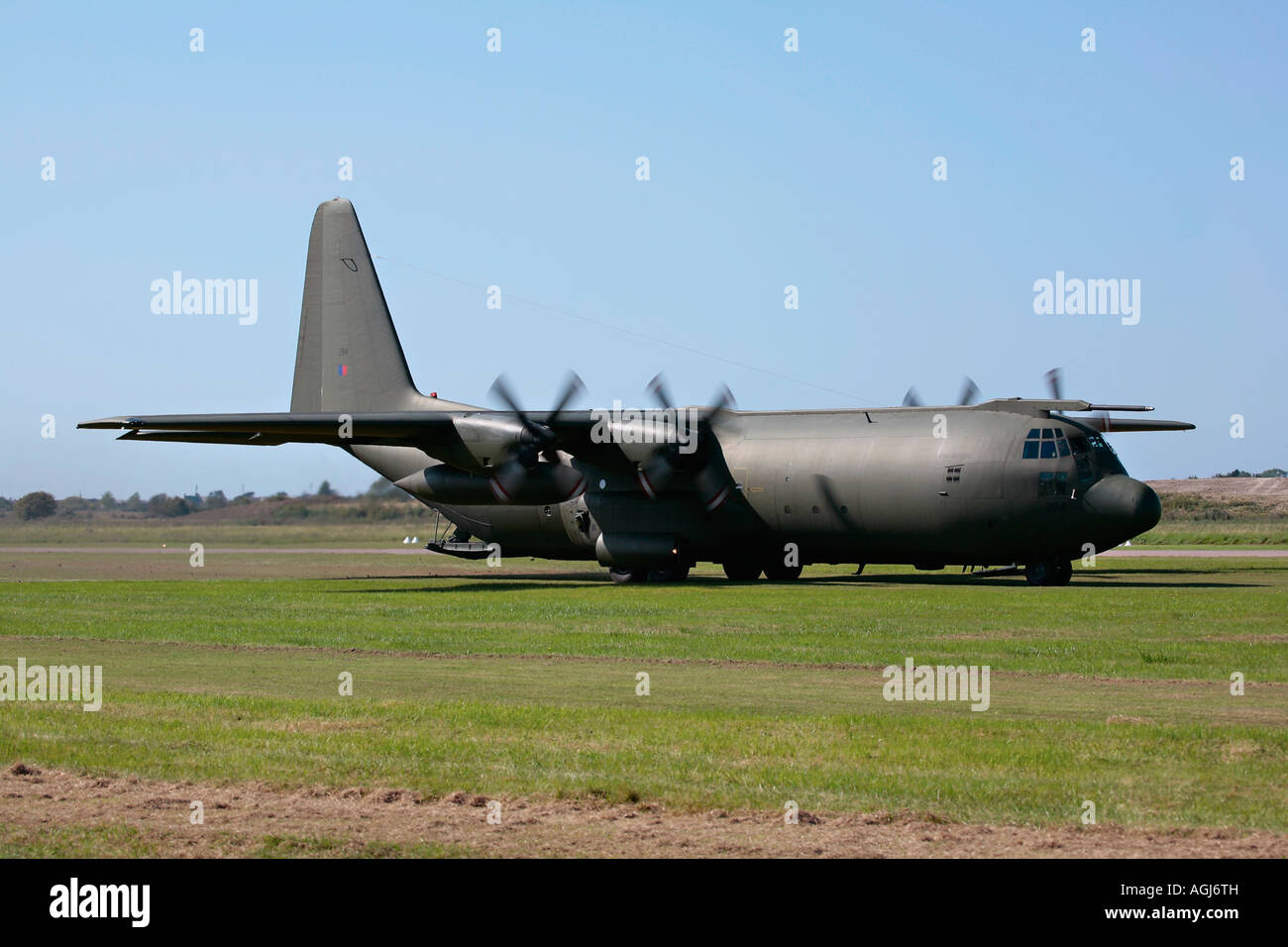 Hercules C-130K on runway at Shoreham airshow, Shoreham airport, West ...