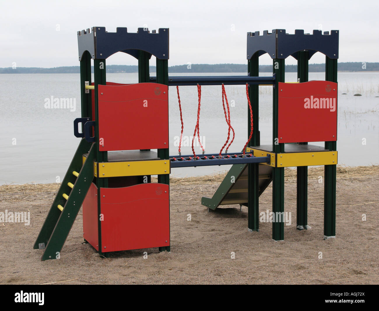 Playground in Sweden Stock Photo - Alamy