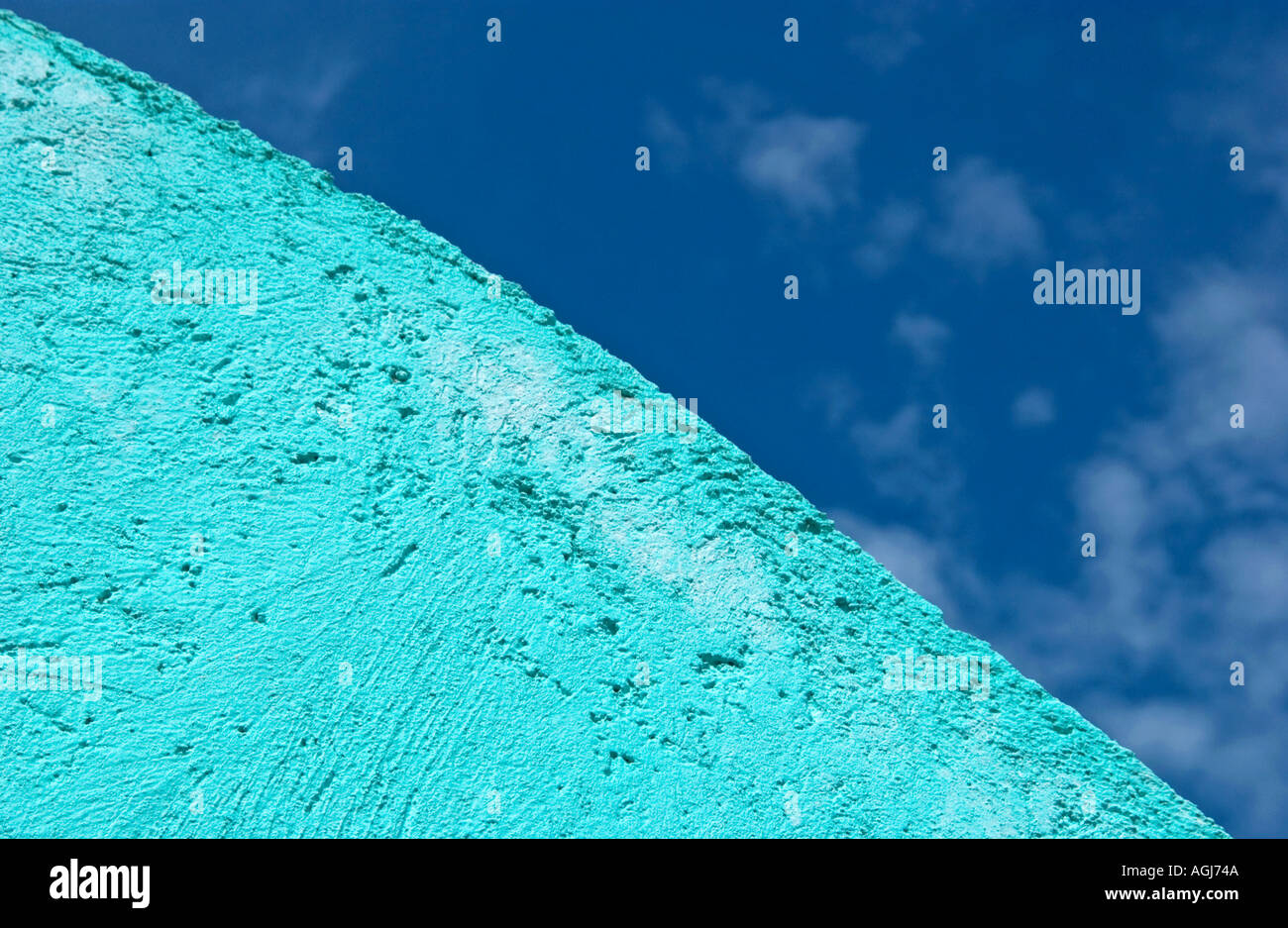 Aqua stucco sky background Stock Photo - Alamy
