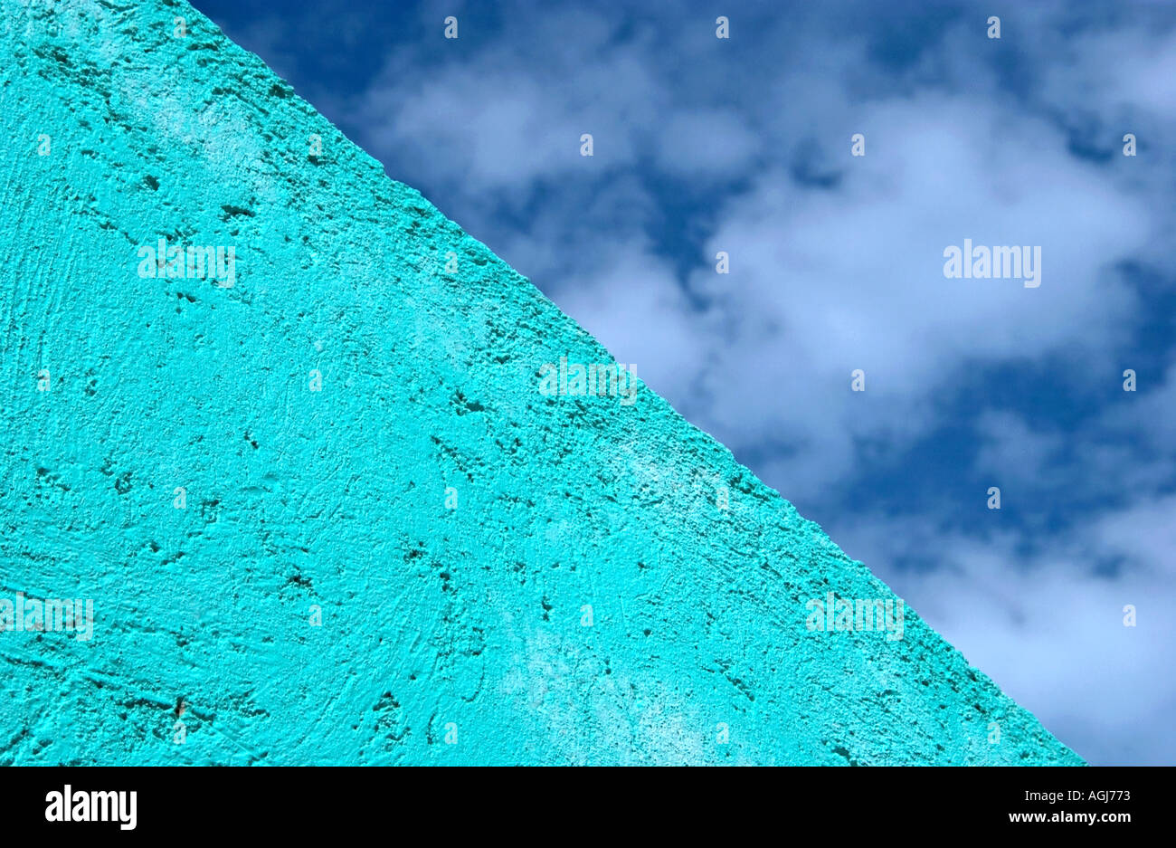 Aqua stucco sky background Stock Photo - Alamy