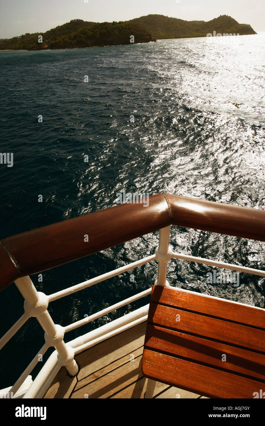Railing of a sailing ship Stock Photo - Alamy