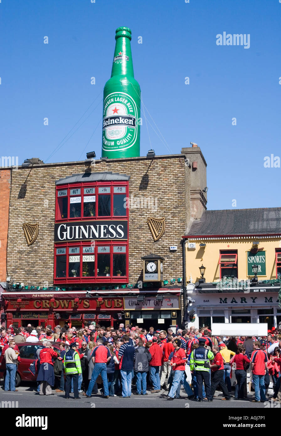 Rugby Match Lansdowne Road Dublin Ireland Stock Photo - Alamy