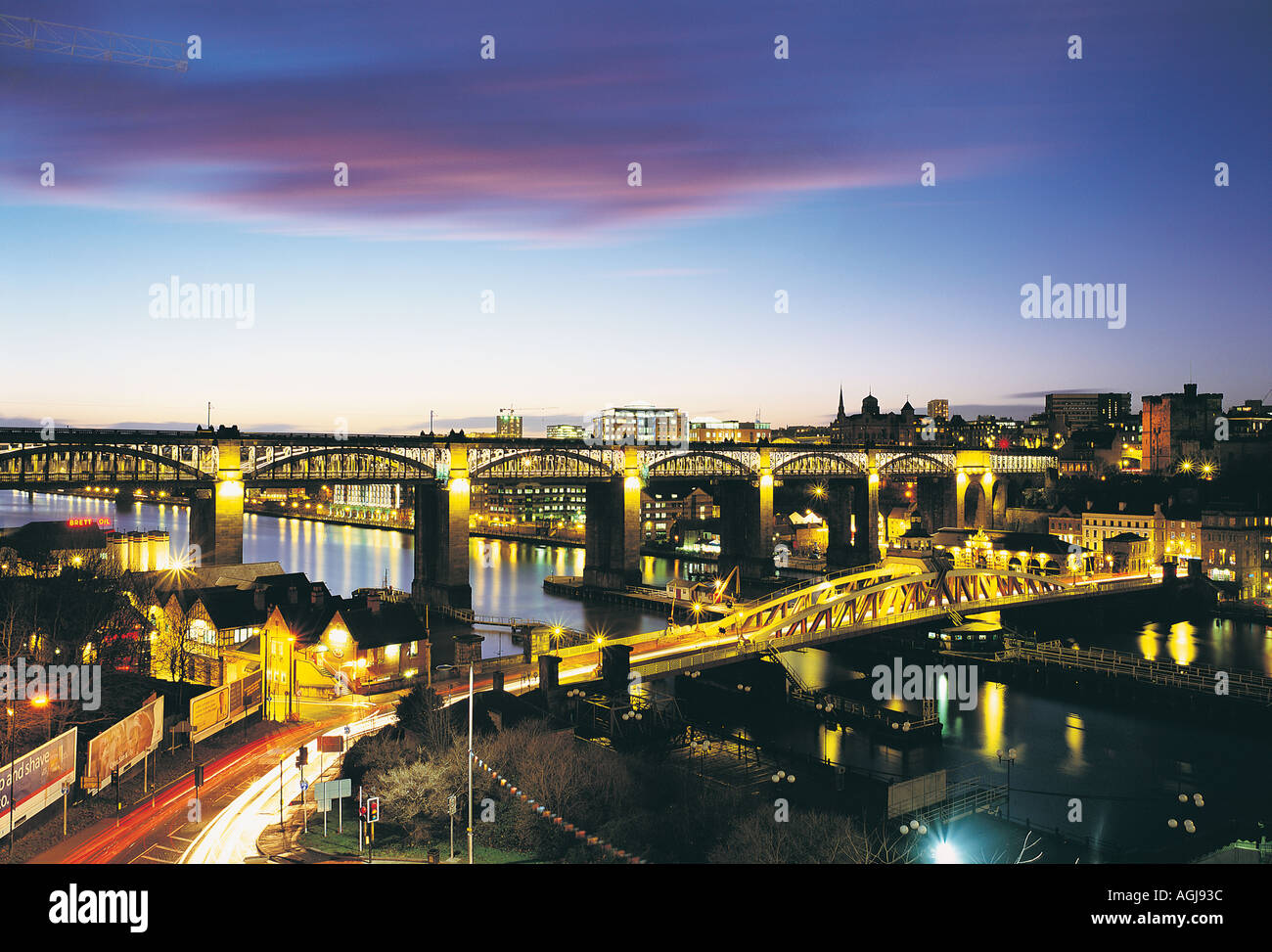 High Level Bridge Newcastle Upon Tyne Stock Photo - Alamy