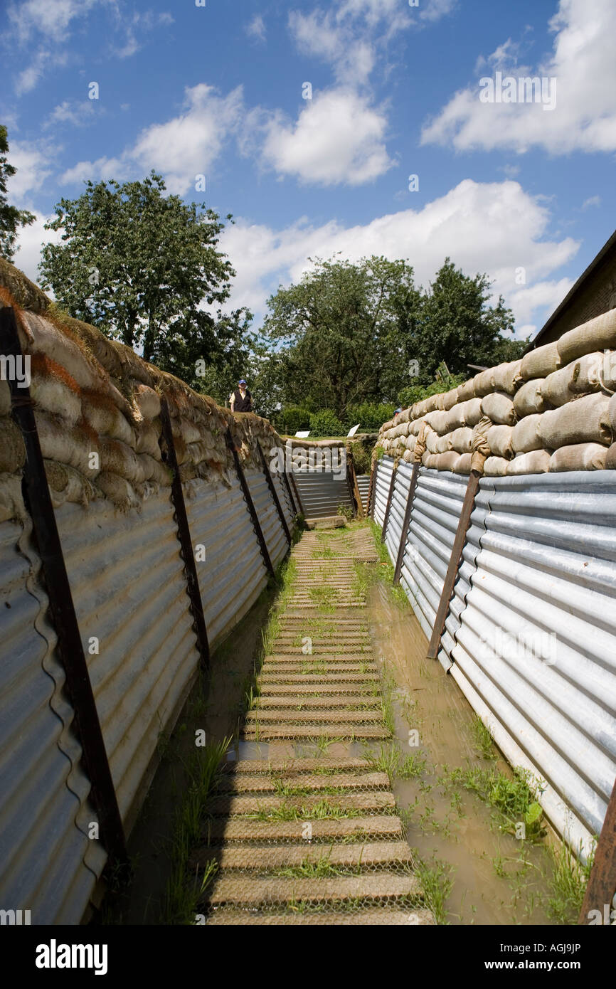 First World War restored trenches behind the Ocean Villas Tea Rooms ...