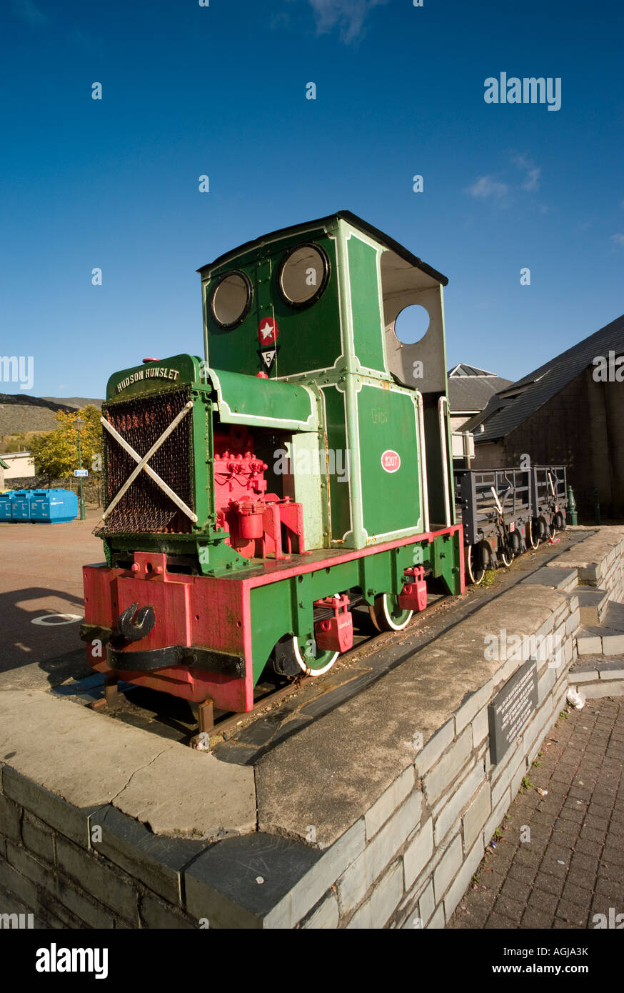 Old quarry train now on public display Blaenau Ffestiniog gwynedd north ...