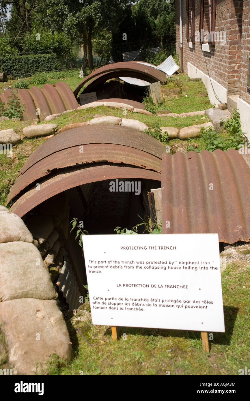 First World War restored trenches behind the Ocean Villas Tea Rooms ...