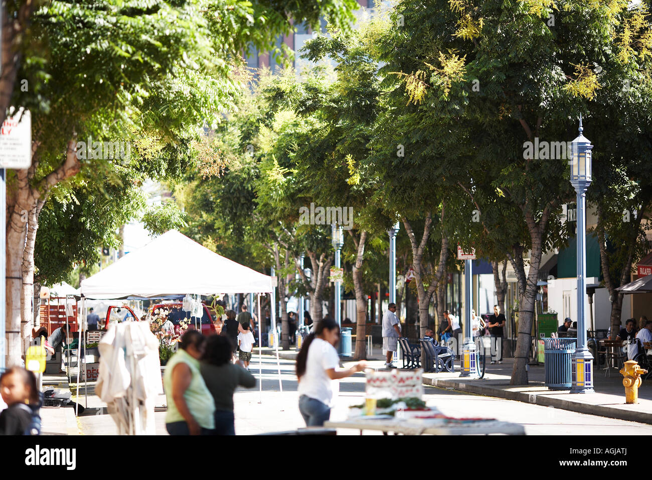 Westwood area outside UCLA Campus, West Los Angeles, California, USA ...