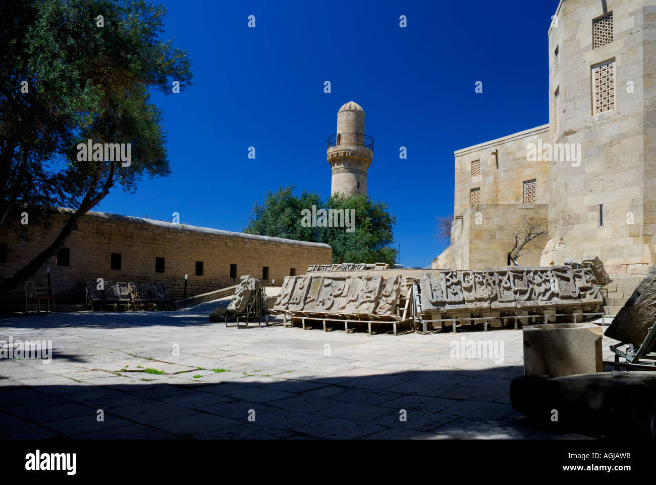 Shirvan Dynasty Palace in the old inner city in Baku Azerbaijan Stock ...