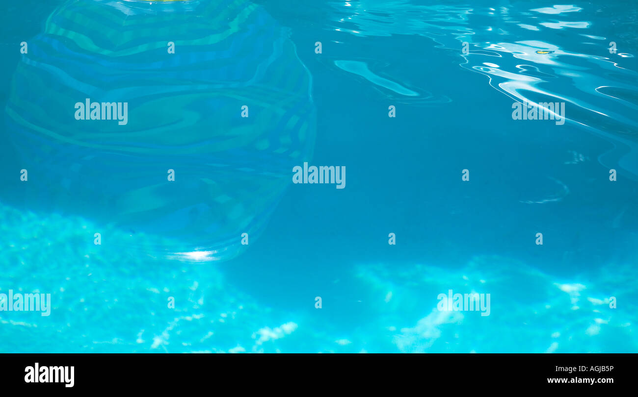 Reflection of a beach ball floating in swimming pool Stock Photo - Alamy