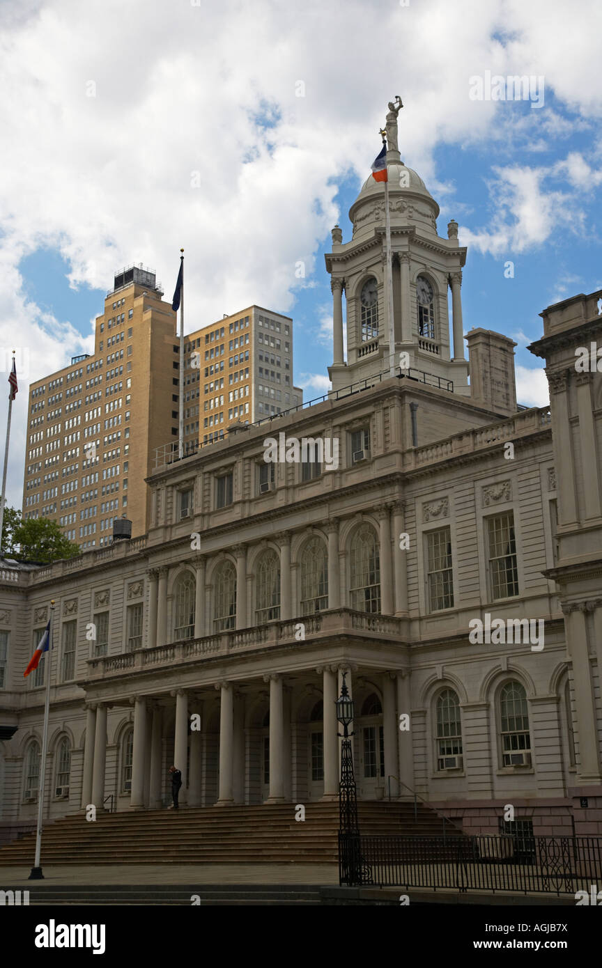 Steps of City Hall in Manhattan, New York Stock Photo - Alamy