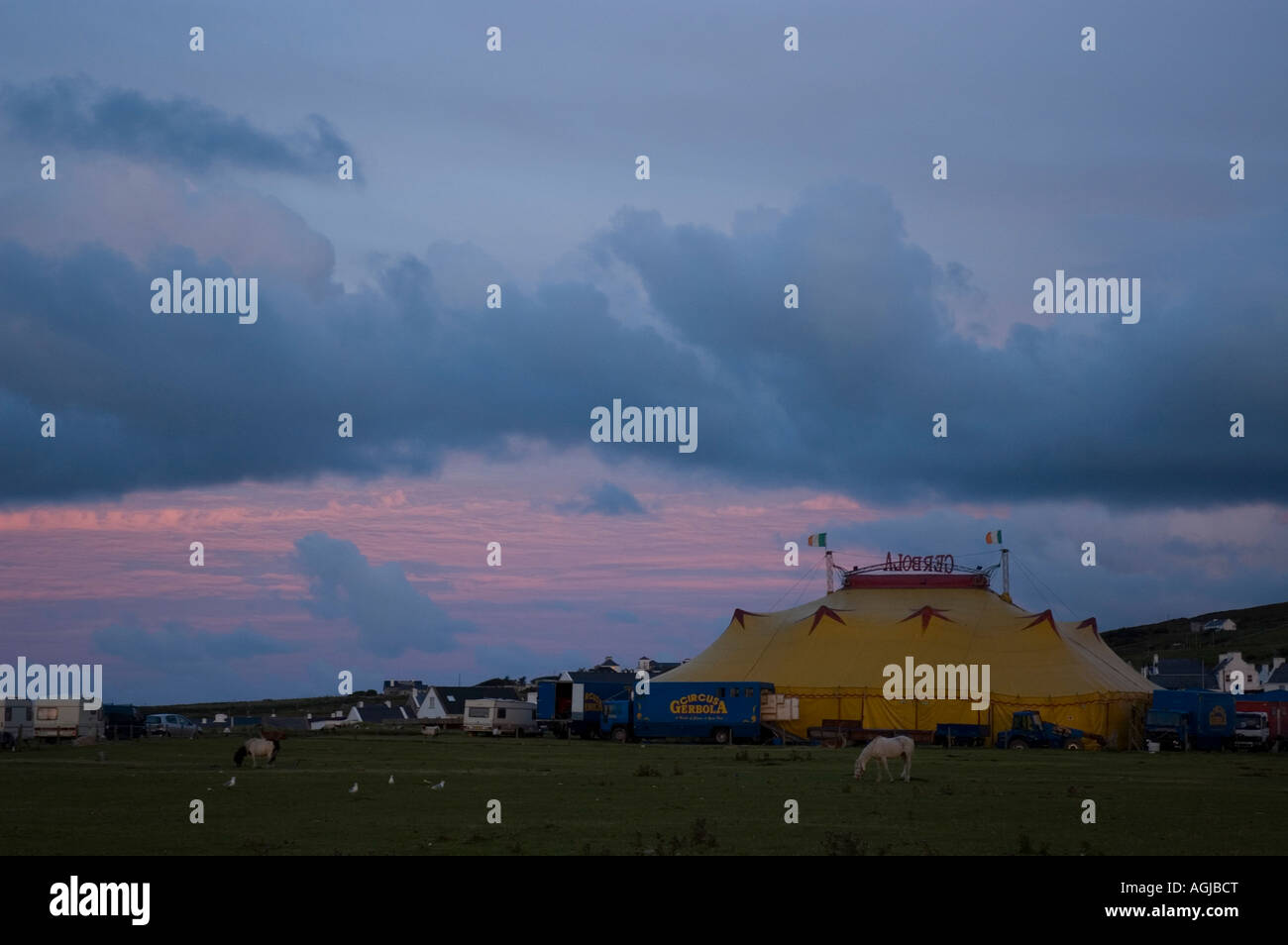 Circus comes to Achill Island, County Mayo, Ireland Stock Photo - Alamy