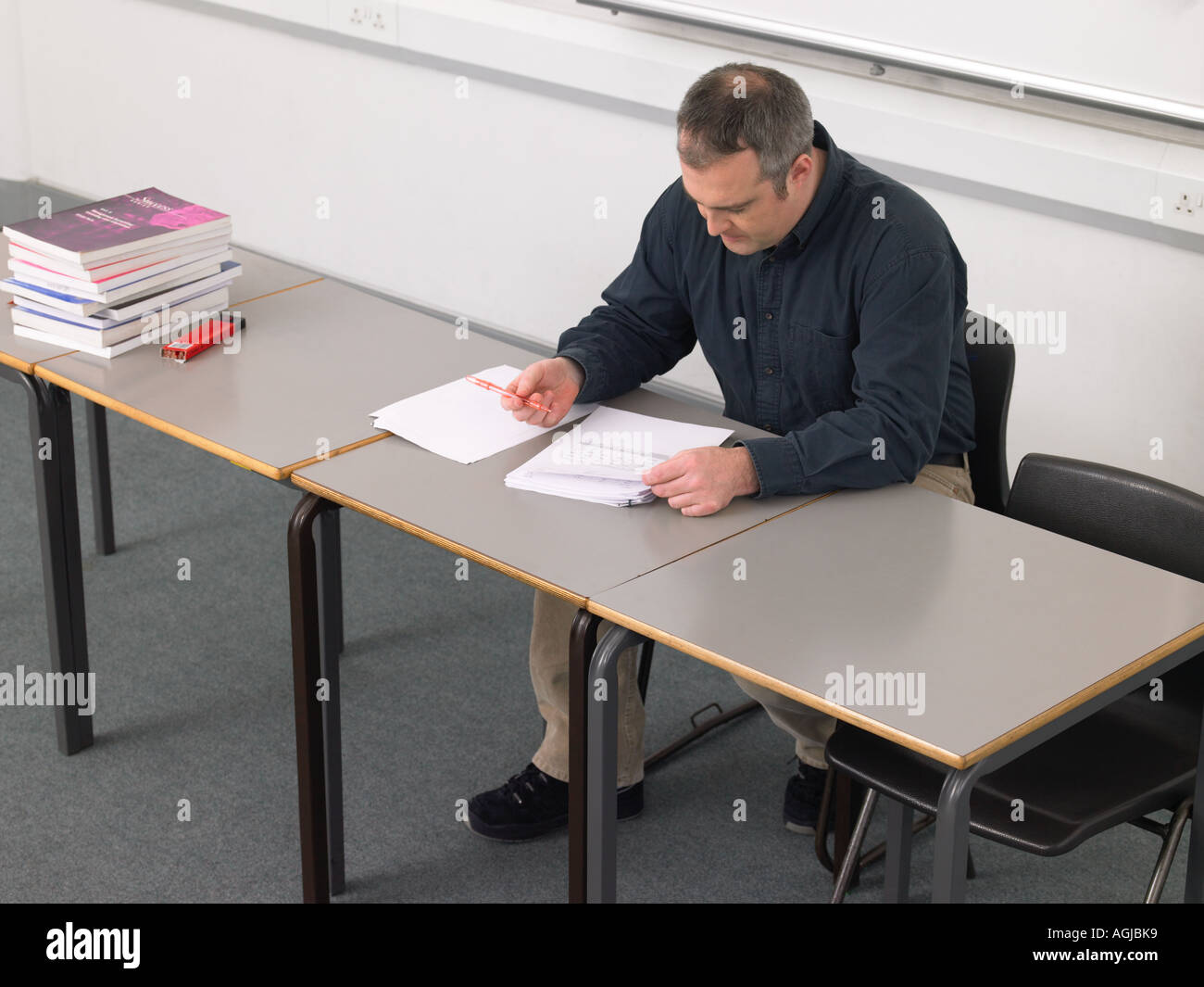 Teacher Marking High Resolution Stock Photography and Images - Alamy