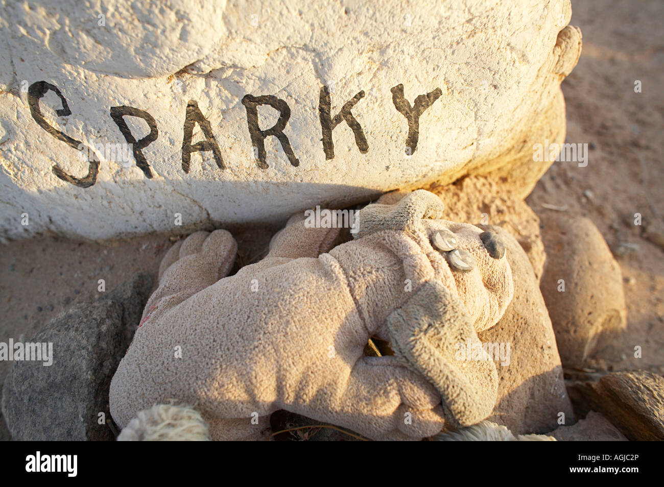 Pet Cemetery near the Sleepy Hollow trailer park on the Quechan Indian ...