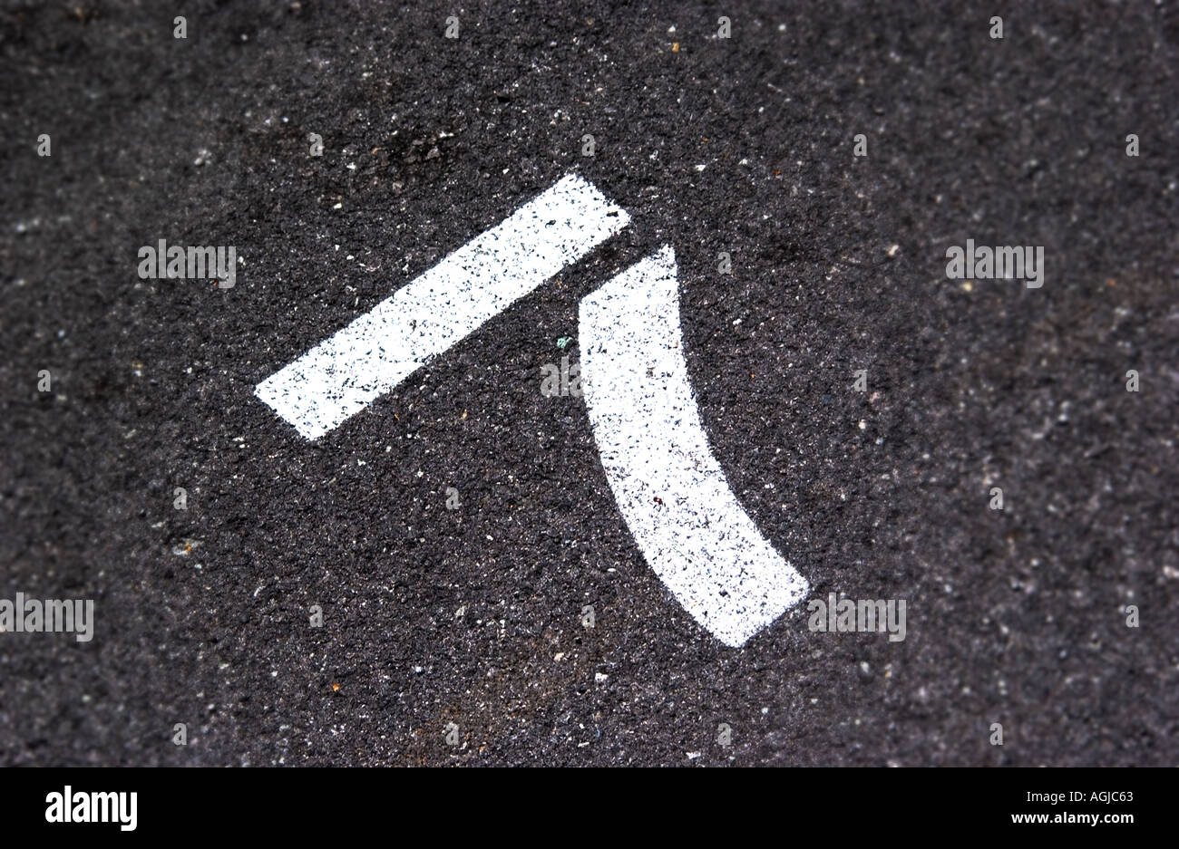 Numbering painted on pavement Stock Photo - Alamy