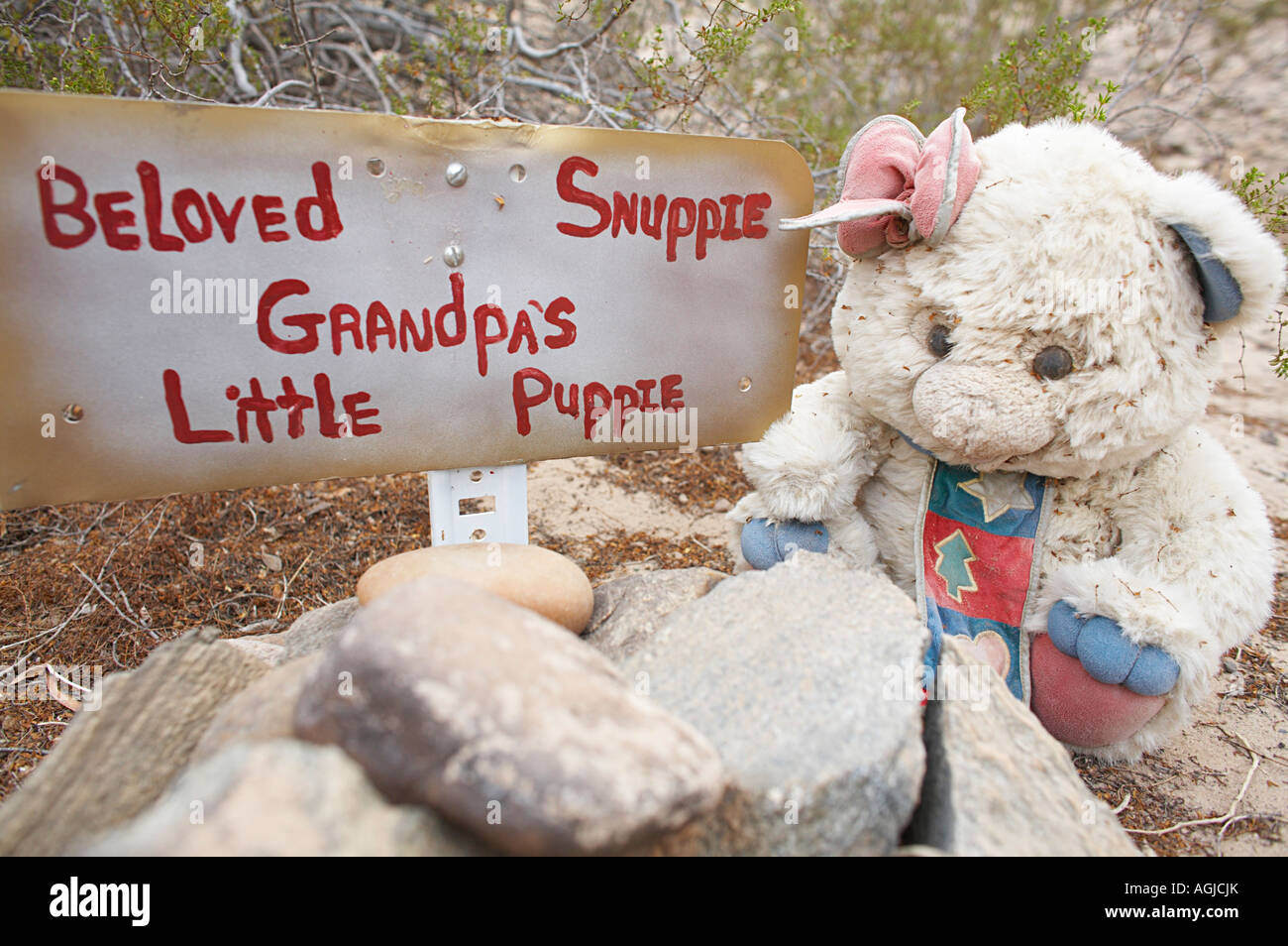 Pet Cemetery near the Sleepy Hollow trailer park on the Quechan Indian ...