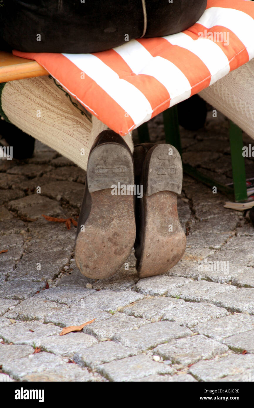 Feet soles bench hi-res stock photography and images - Alamy