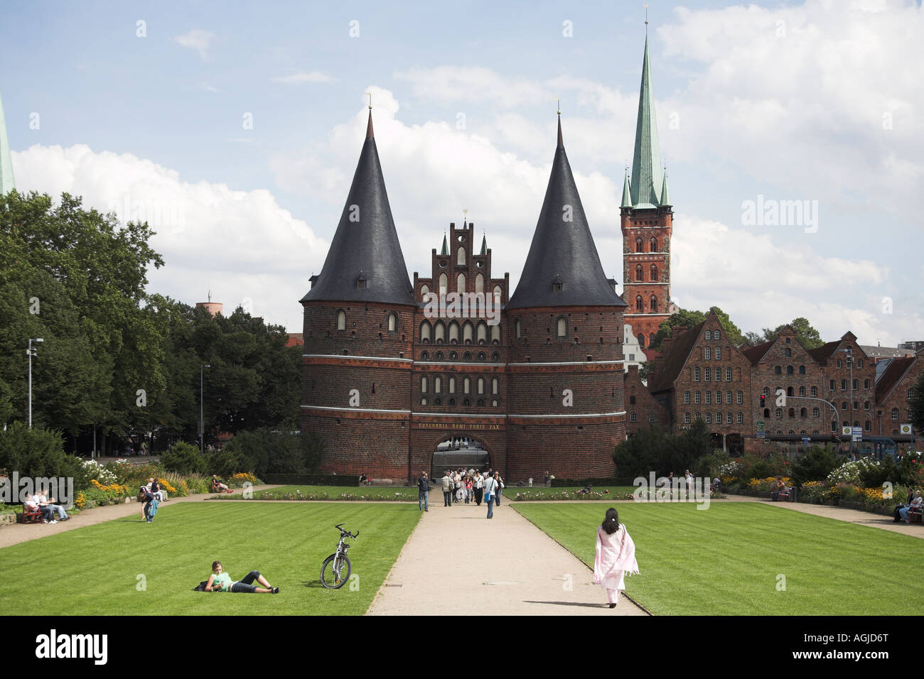 Lubeck castle and city gate hi-res stock photography and images - Alamy