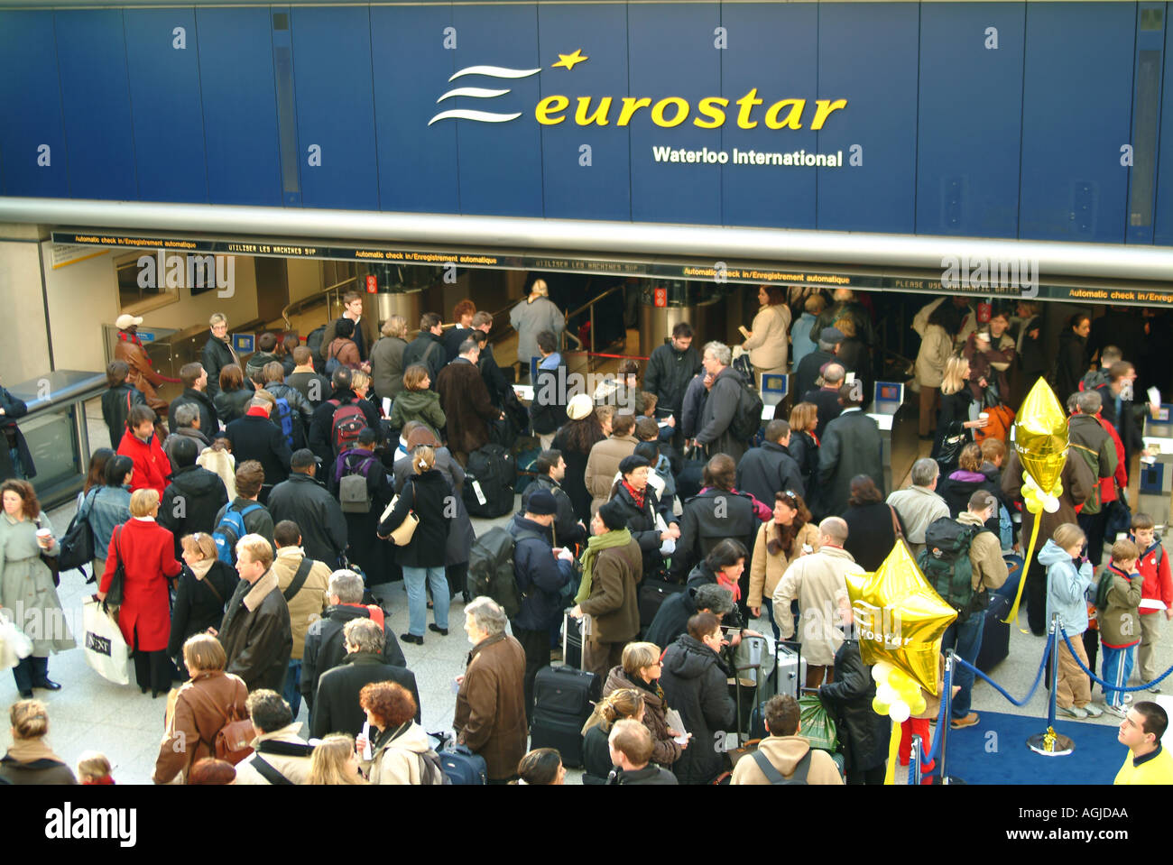 Eurotunnel Waterloo Railway Station London Stock Photo - Alamy