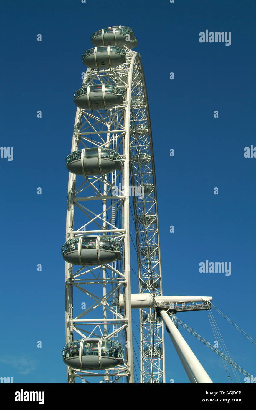 The London Eye built to commemorate the millennium London England UK ...