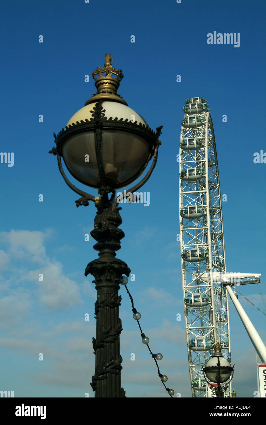 The London Eye built to commemorate the millennium London England UK ...