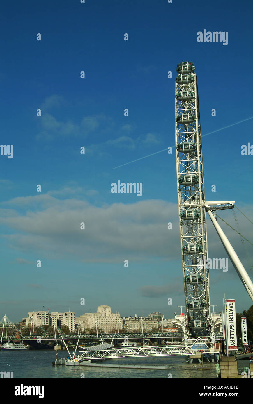 The London Eye built to commemorate the millennium London England UK ...